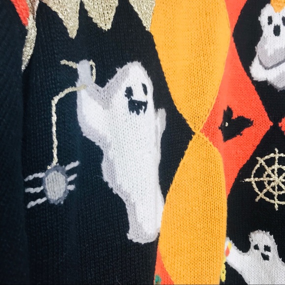 Vintage | Sweaters | Vintage Retro 9s Spooky Halloween Sweater | Poshmark